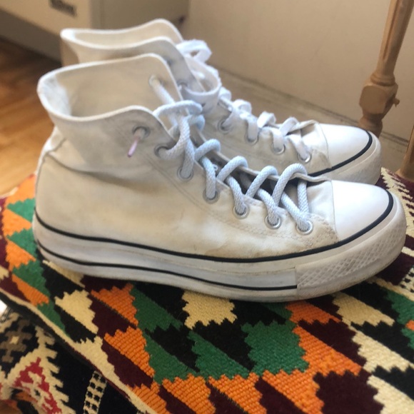 Converse | Shoes | Converse Platform White Sneakers | Poshmark